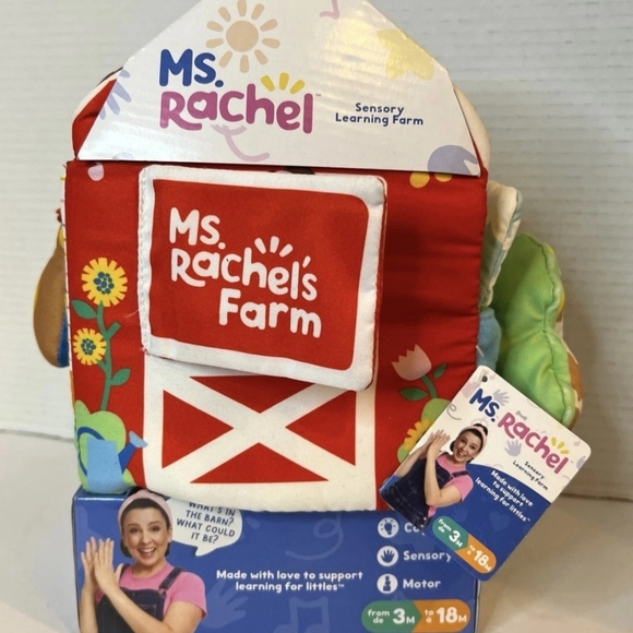 Mrs.Rachel | Toys | Ms Rachel Official Sensory Learning Plush Farm Toy ...